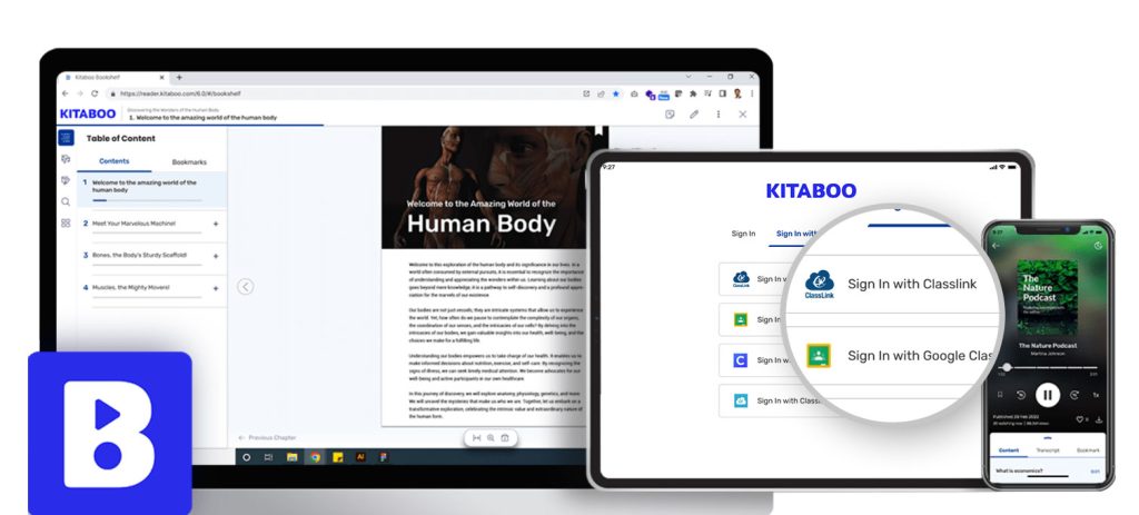 KITABOO and ClassLink Partner to Deliver Secure Content